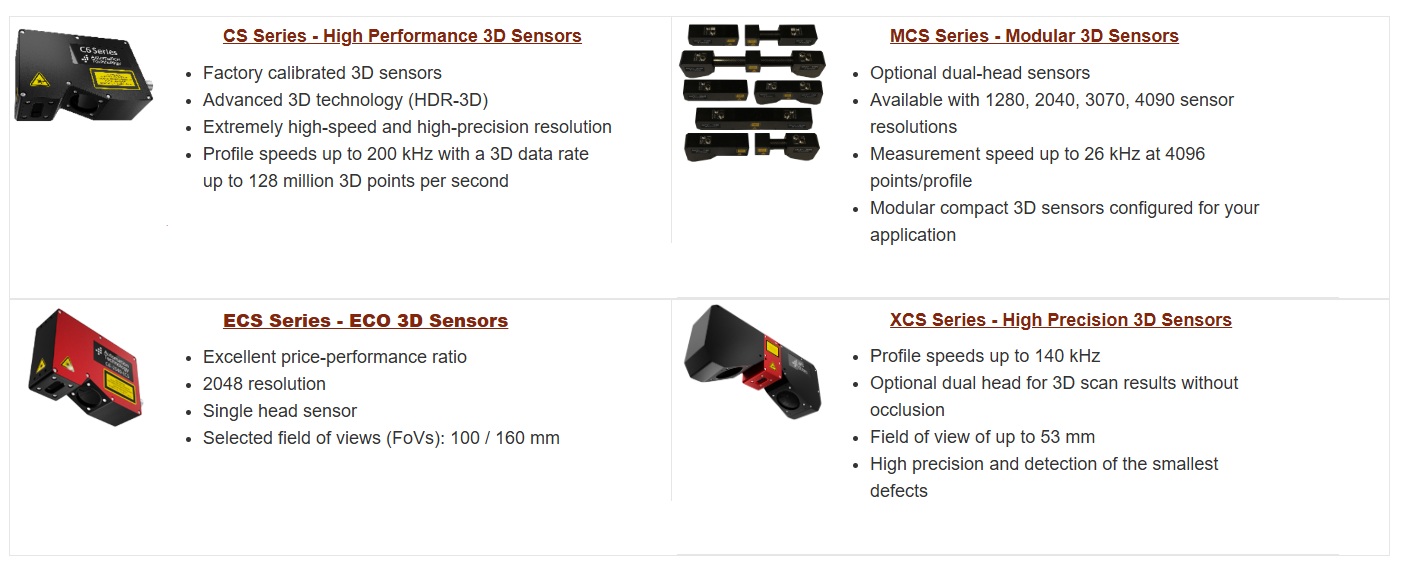 AT Sensors - 3D Families Comparison
